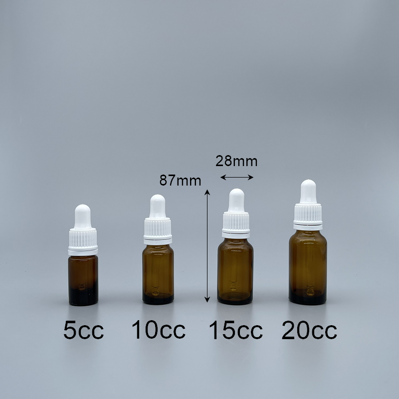 精油滴瓶 德國 茶 白配件 15cc