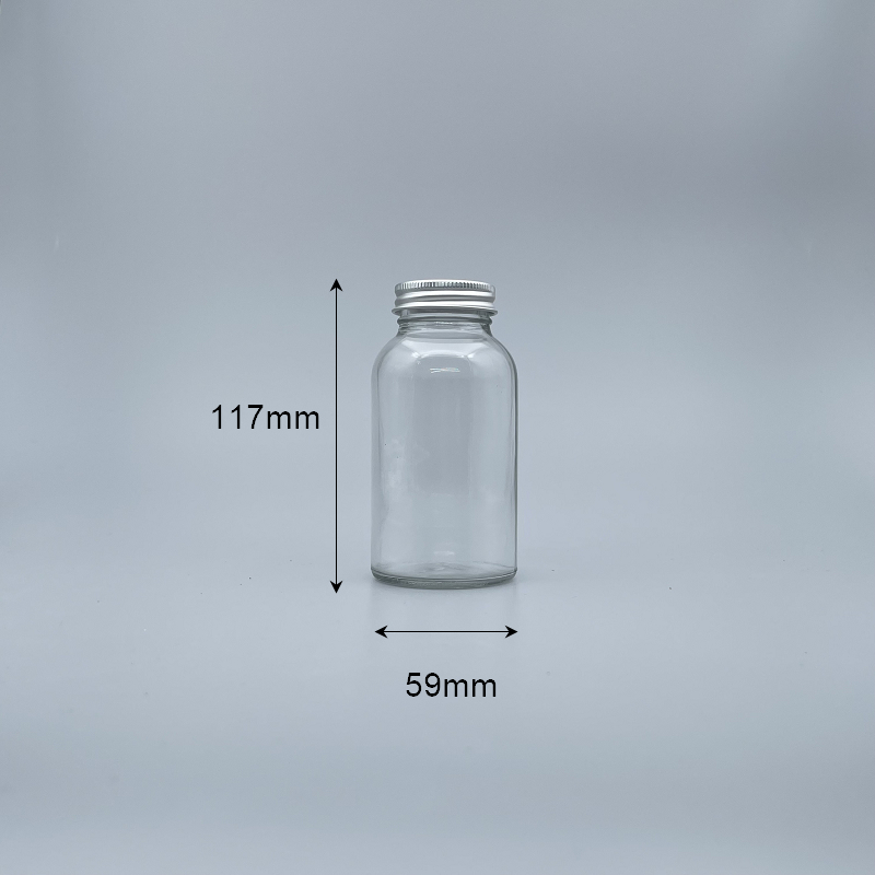 透明玻璃瓶 13K 40#全鋁蓋 190ml