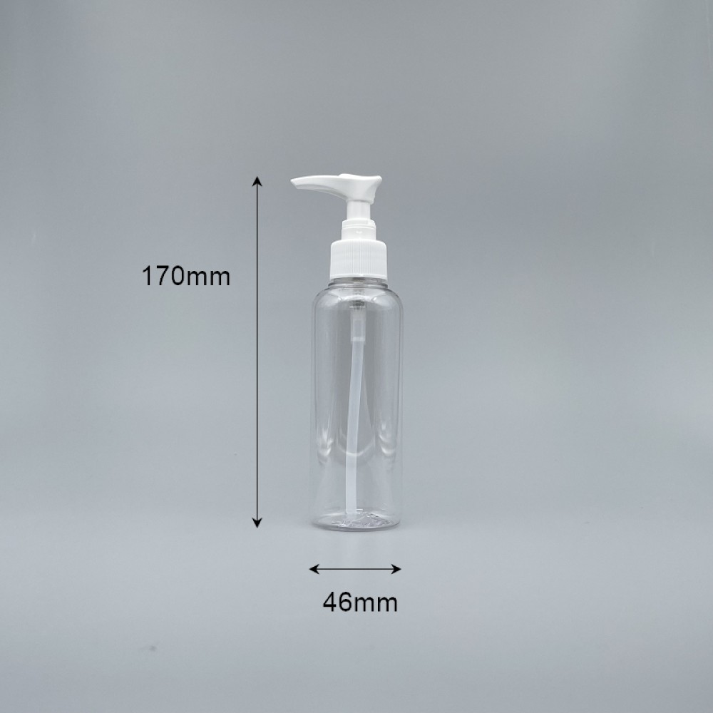 壓瓶 PETG 150ml 透明身 黑壓頭 TR-150