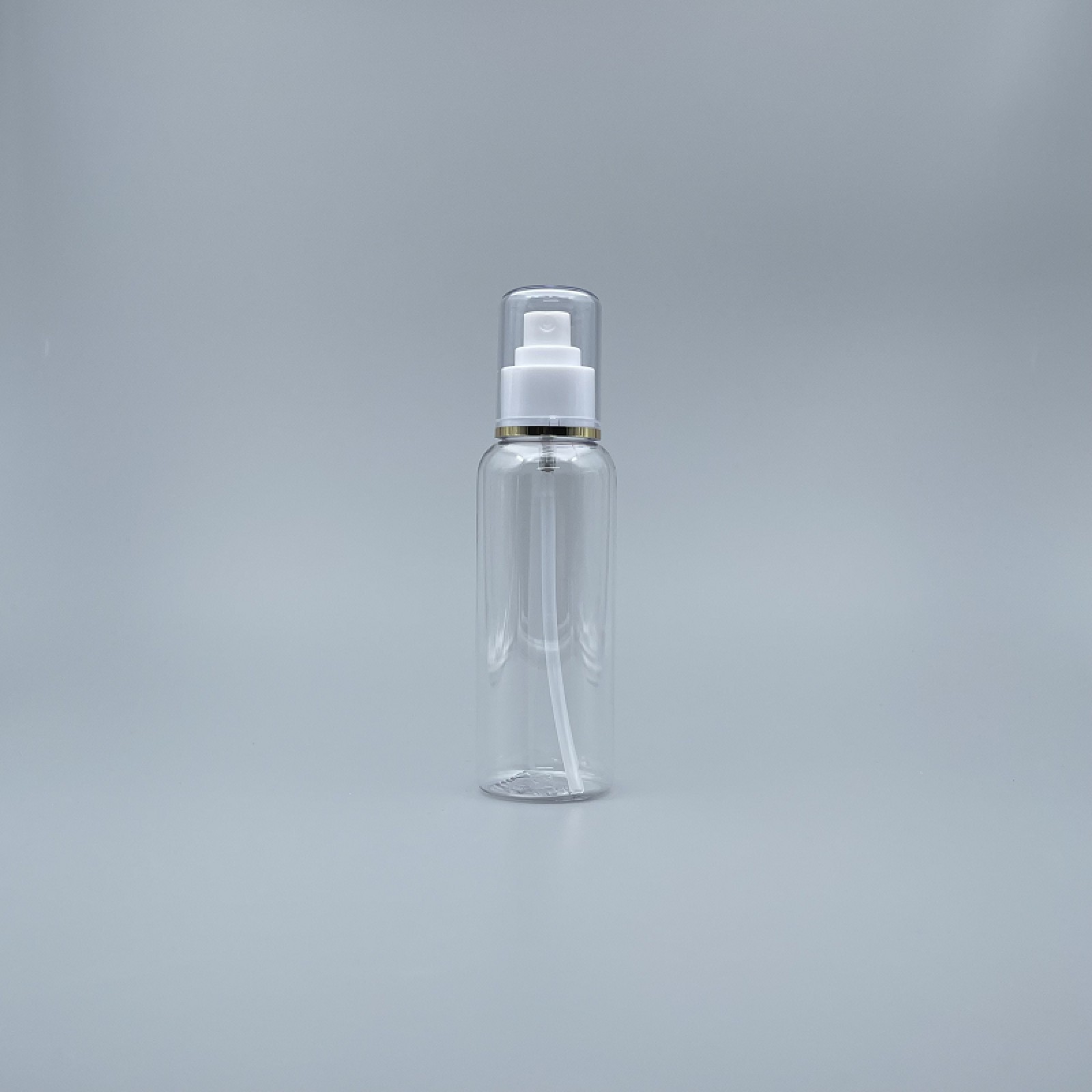 噴瓶 附蓋 PETG 150ml 透明 蓋滾金邊 TR-150