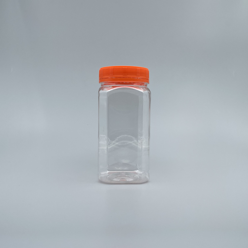 食品罐 PET 八角型 橘色蓋 No.186 450g