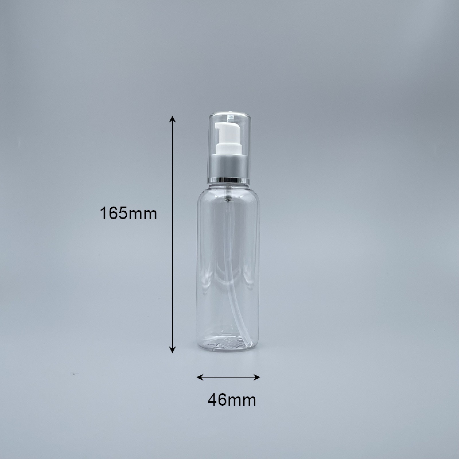 壓瓶 附蓋霧金中束 PETG 150ml 透明 TR-150
