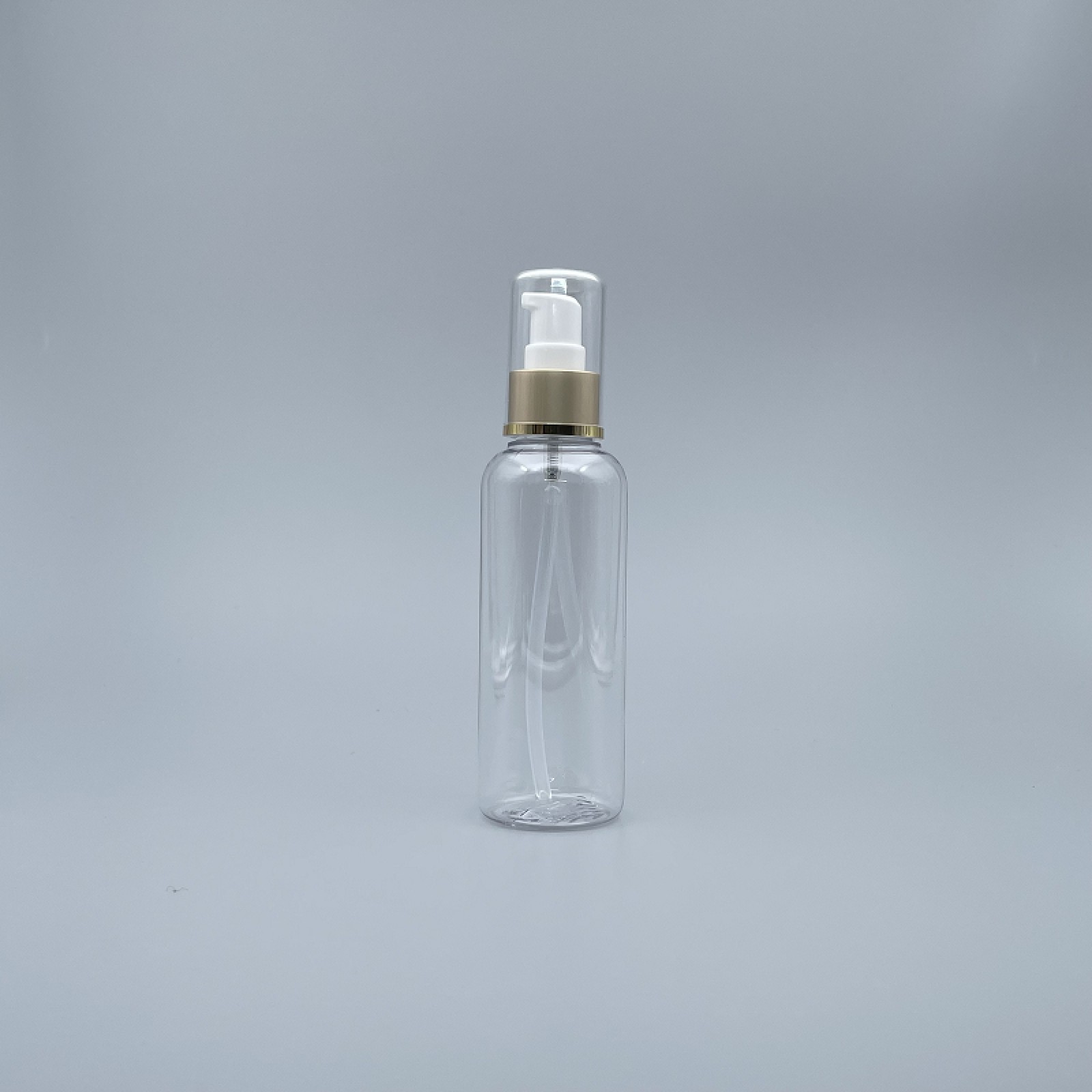 壓瓶 附蓋霧金中束 PETG 150ml 透明 TR-150